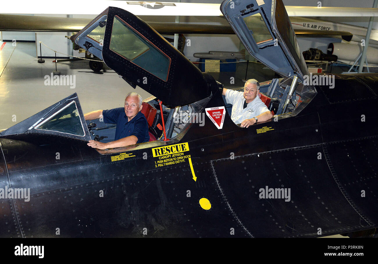 Maj. Gen. Eldon “Al” Joersz, USAF pilot retired, front, and Lt. Col ...
