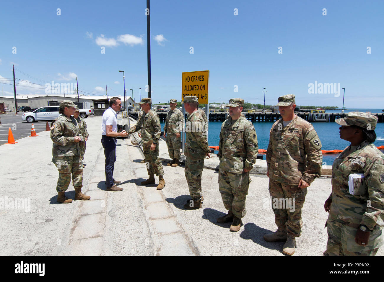The Honorable Eric K. Fanning, Secretary of the Army, meets with the ...