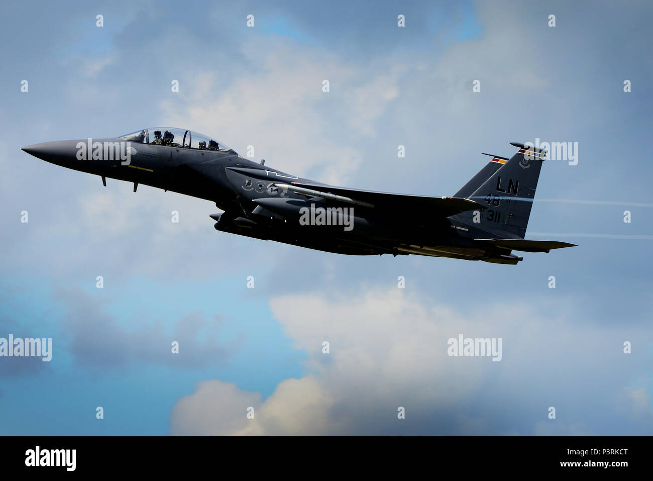 U.S. Air Force Col. Robert Novotny, 48th Fighter Wing commander, makes ...
