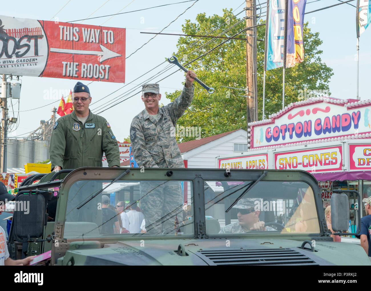 Maj. Jason Pennypacker, 326th Airlift Squadron, and Chief Master Sgt ...