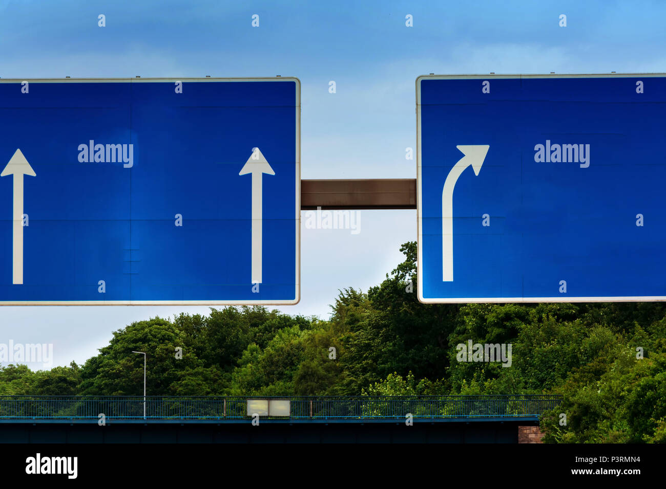 German autobahn direction road signs hi-res stock photography and ...
