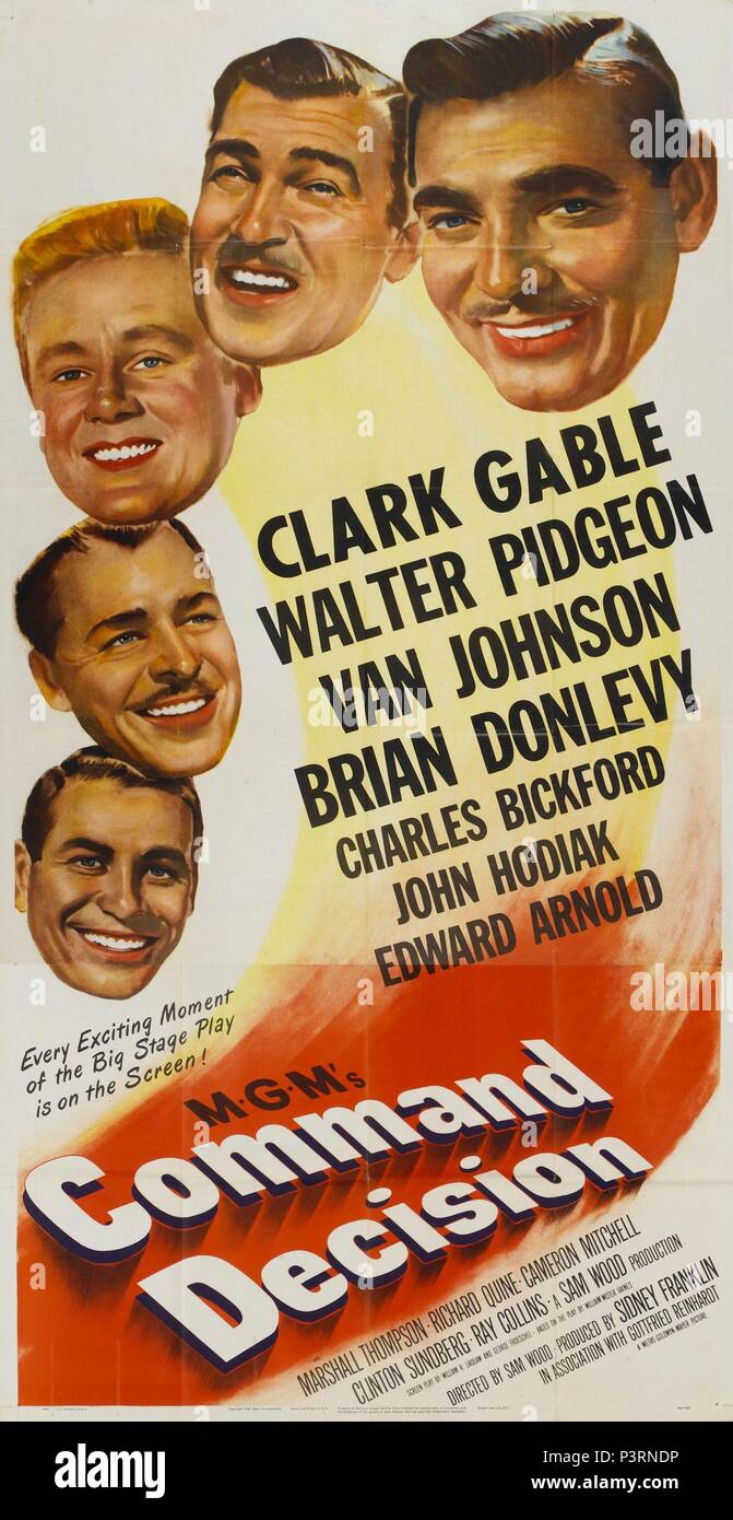 Original Film Title: COMMAND DECISION. English Title: COMMAND DECISION ...