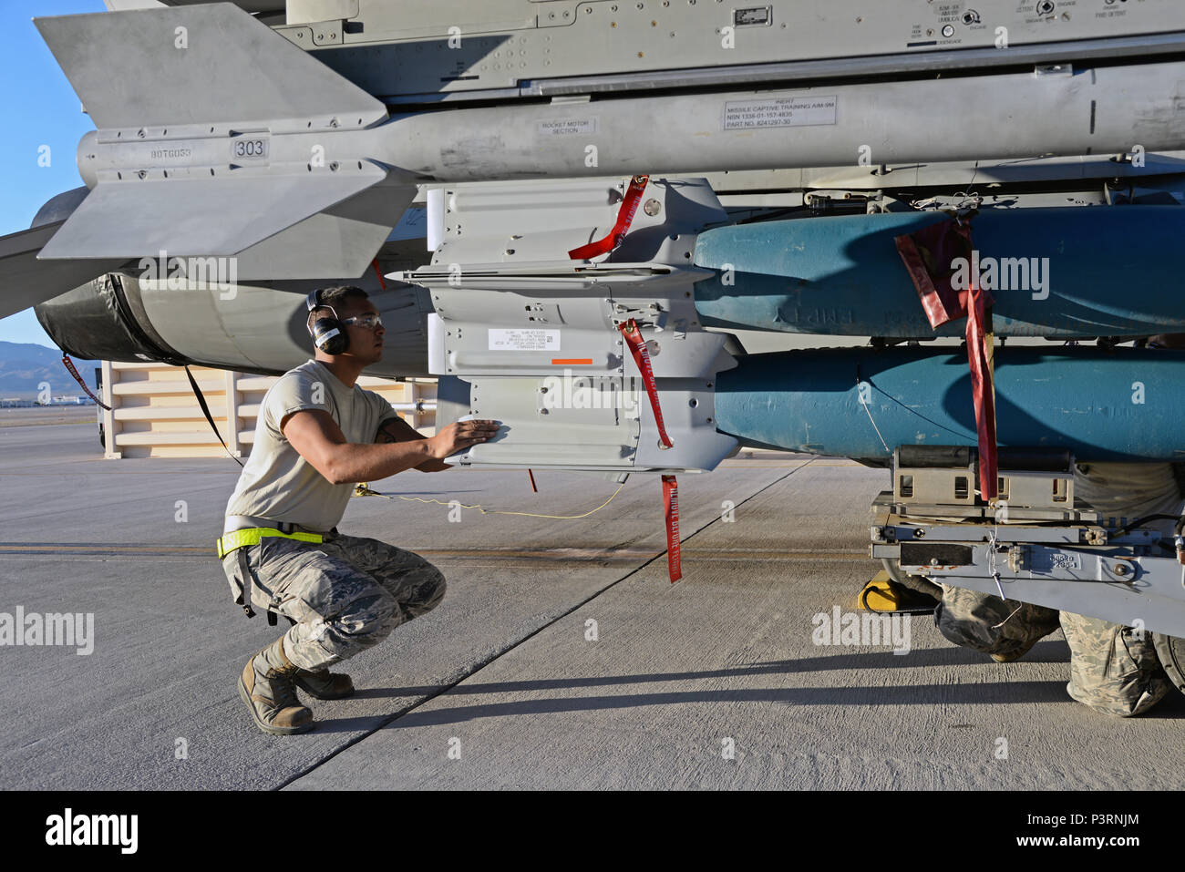U.S. Air Force Senior Airman Ashton Alicea an aircraft armament systems ...
