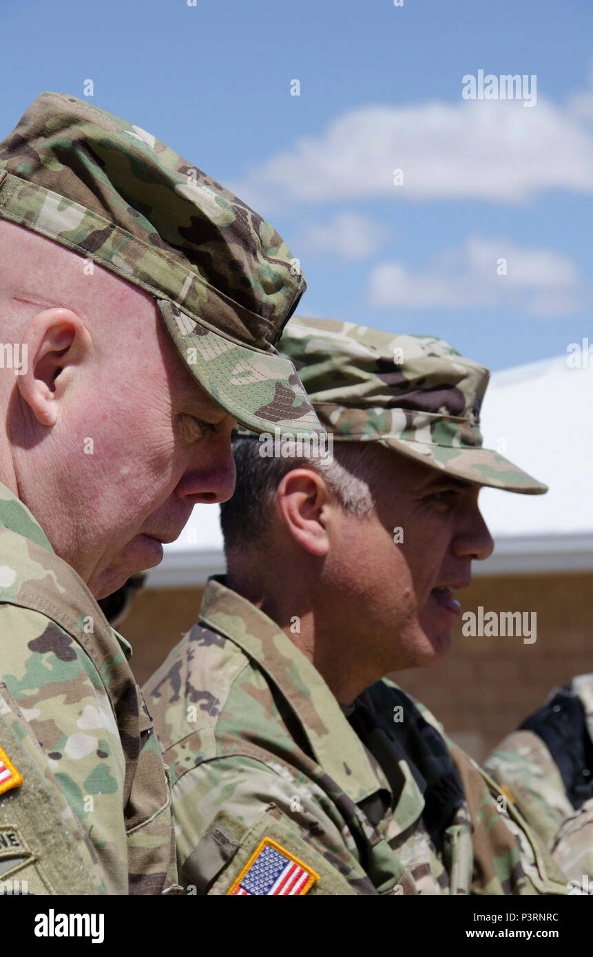 Lt. Gen. Paul M. Nakasone, commander of Army Cyber Command (right) and ...