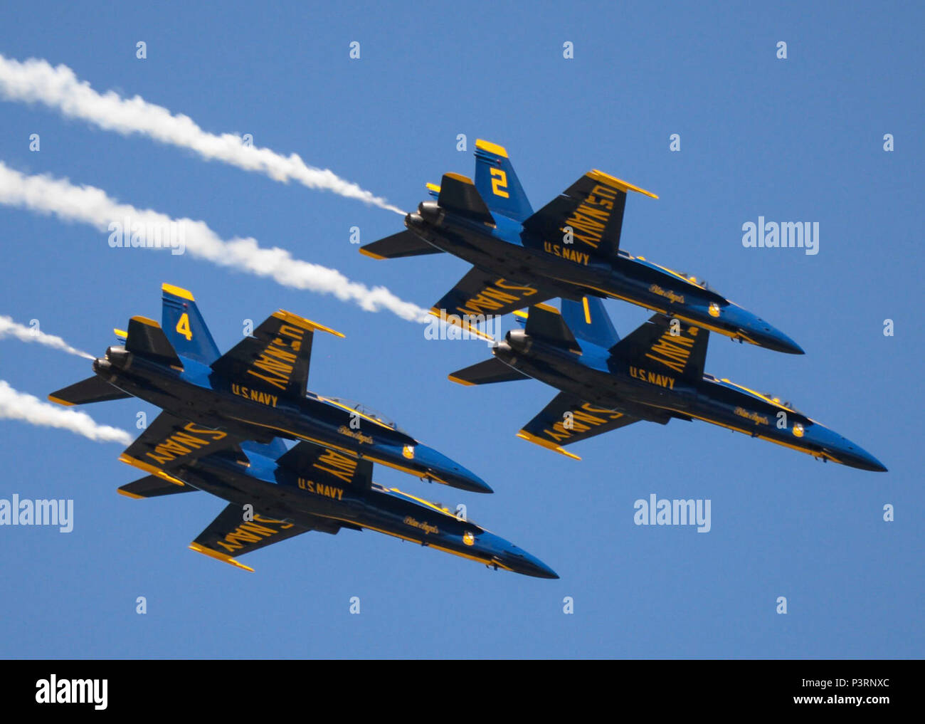 The U.S. Navy Flight Demonstration Team Blue Angels perform aerobatic ...