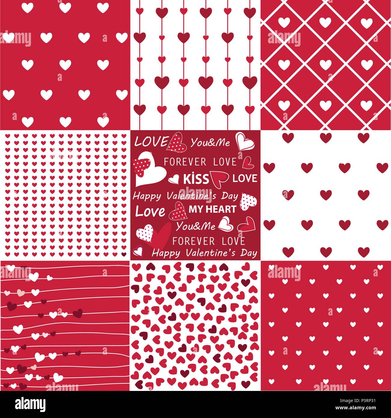 Love patterns Stock Vector Images - Alamy
