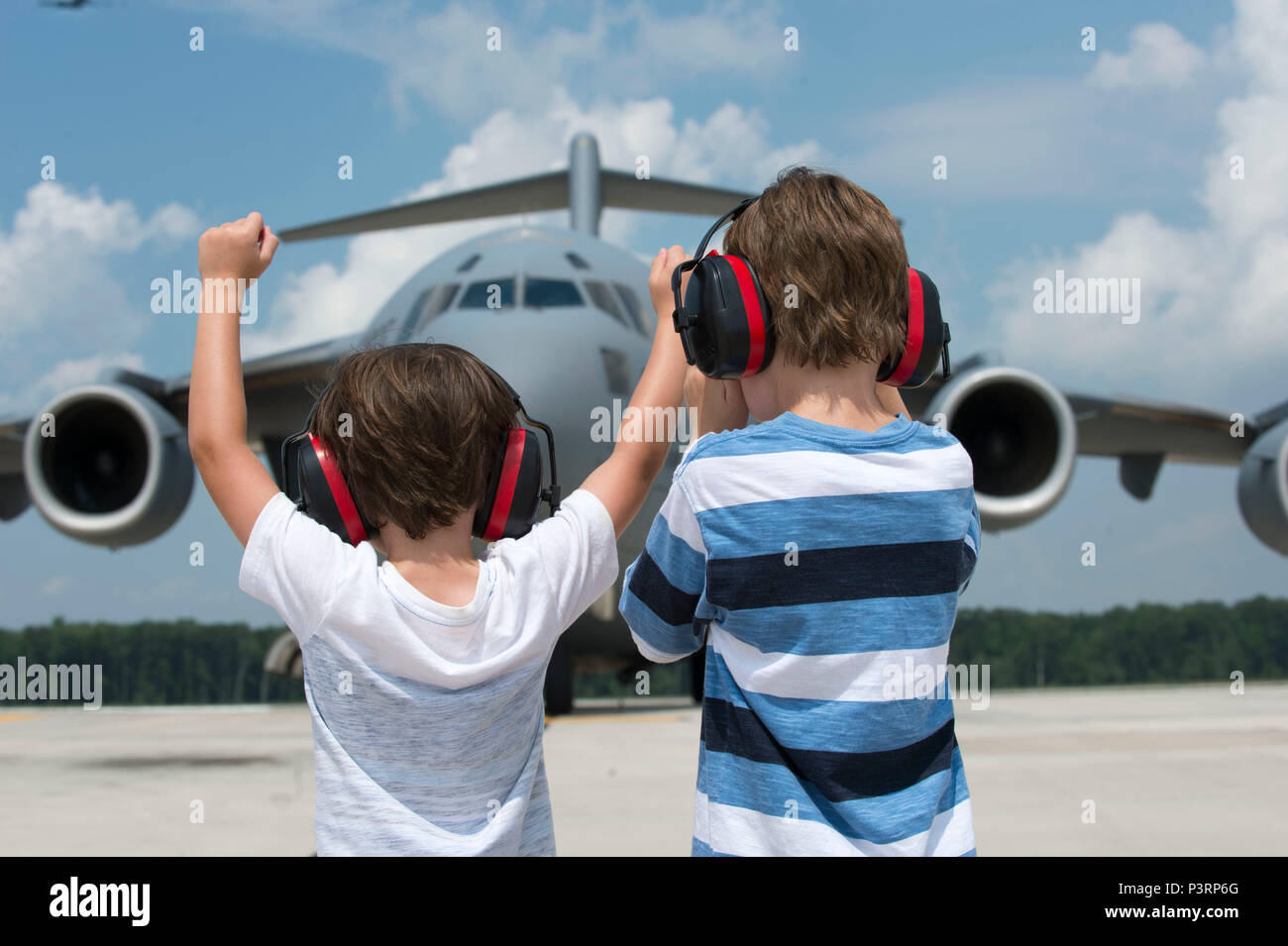 Jude Miller and Noah Miller, help marshal in their father’s, Lt. Col ...