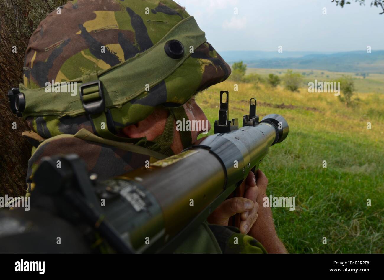Romanian soldiers with the 191st Infantry Battalion out of Arad ...