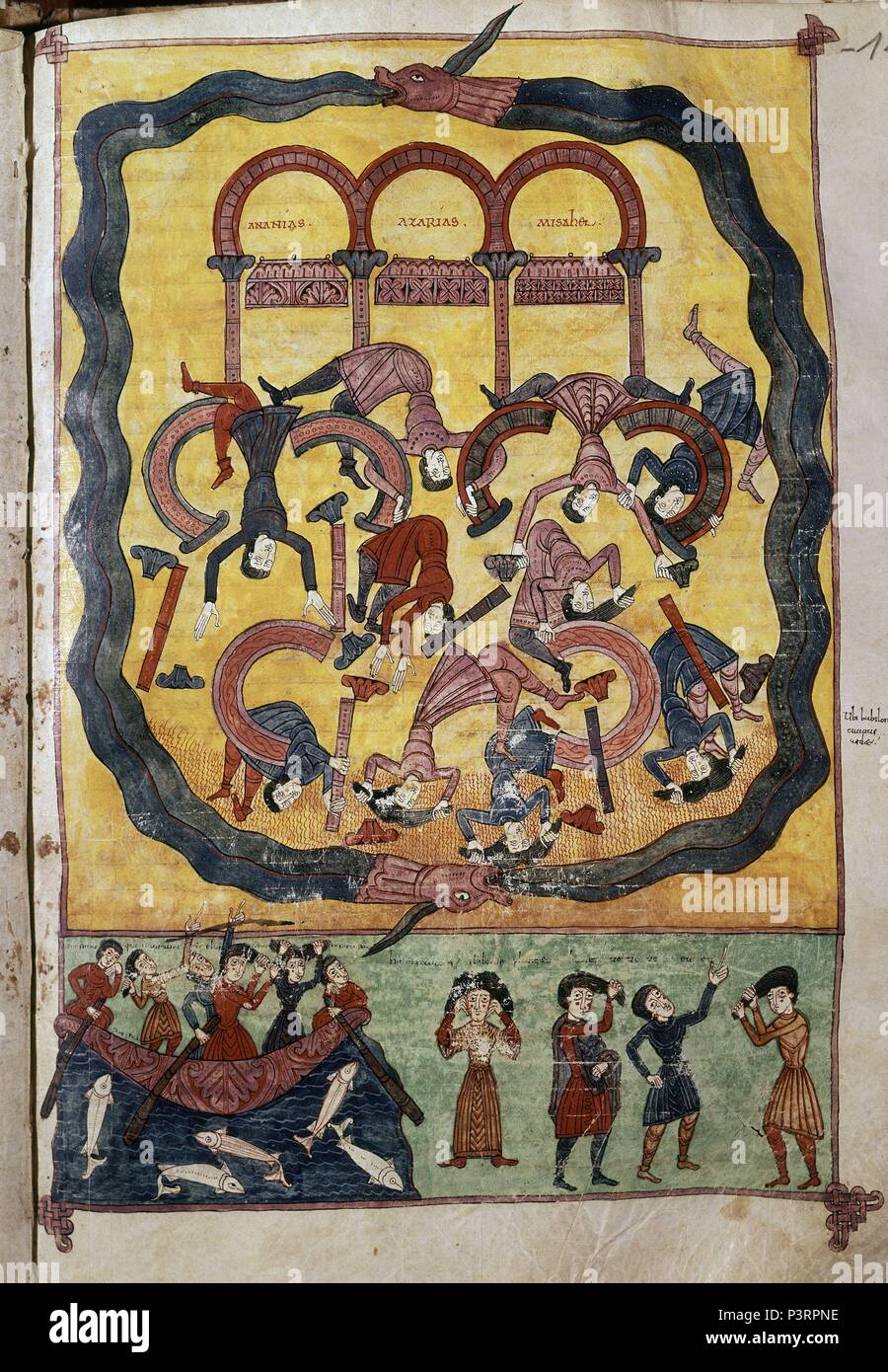 COMENTARIOS AL APOCALIPSIS - SIGLO XI - FOLIO 147 R. Author: Beatus of ...