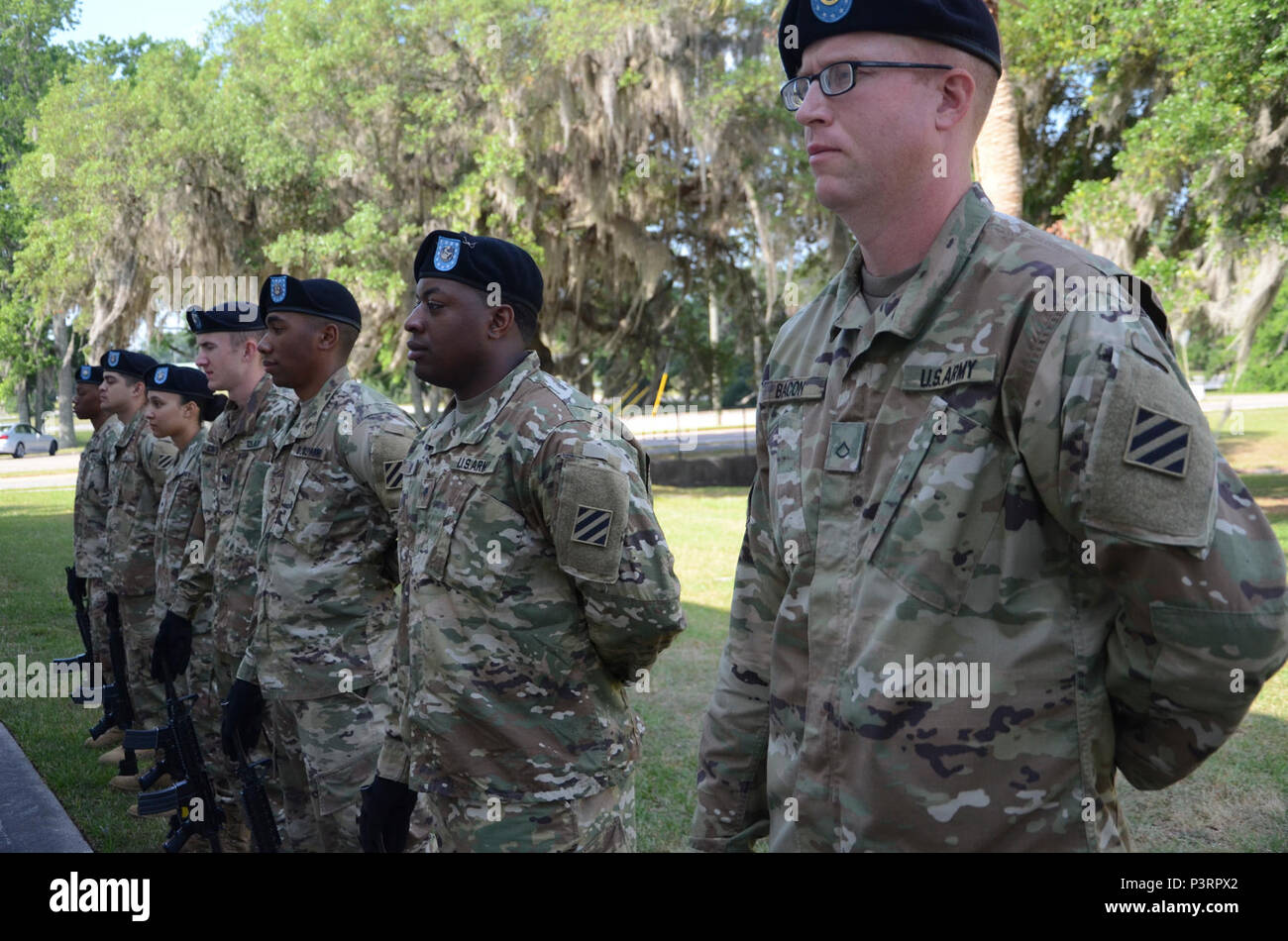 3rd Infantry Division riffle team honored the fallen from the USS Allen ...