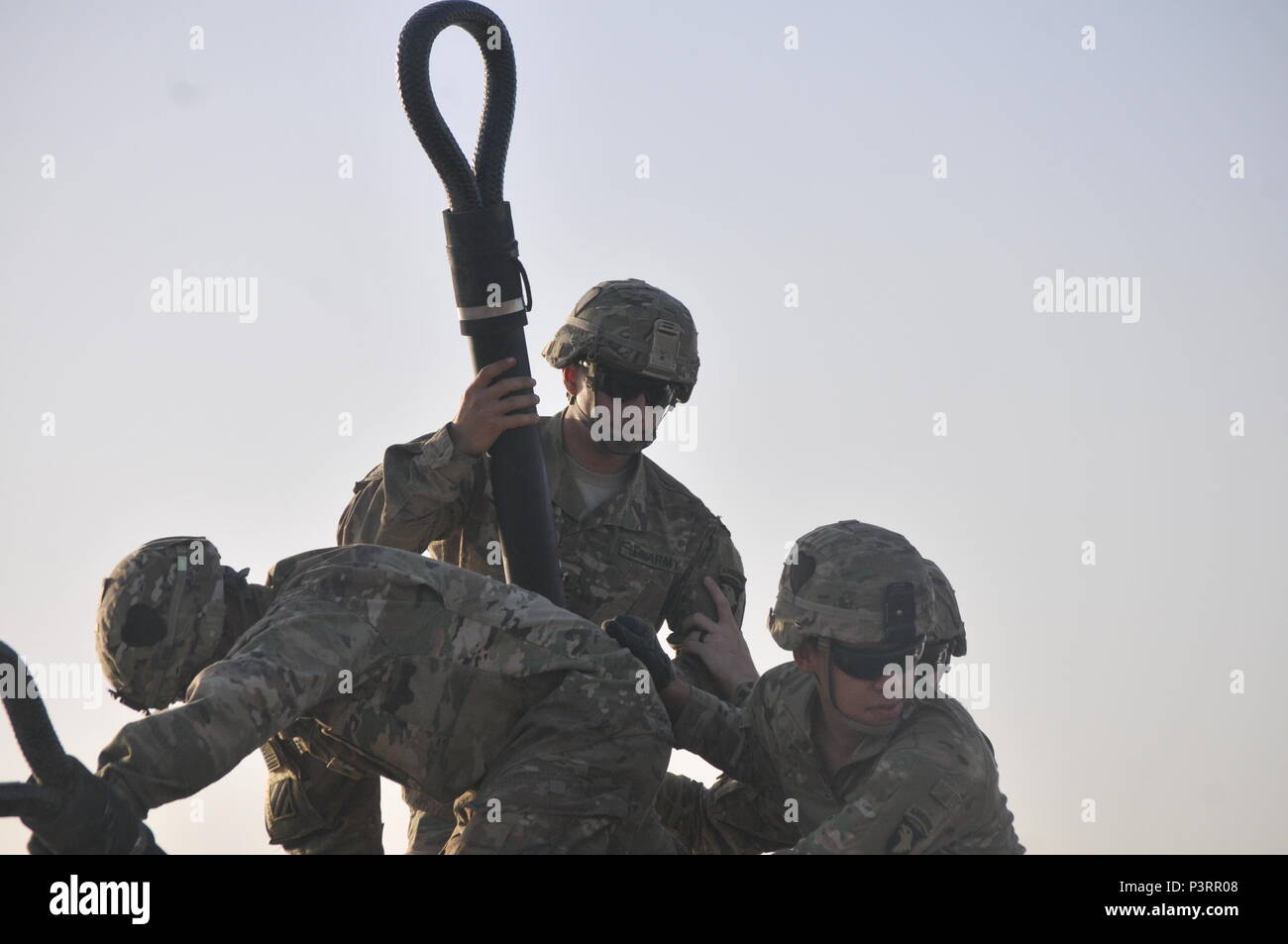 A hook-up team, consisting of Soldiers with 1st Battalion, 26th ...