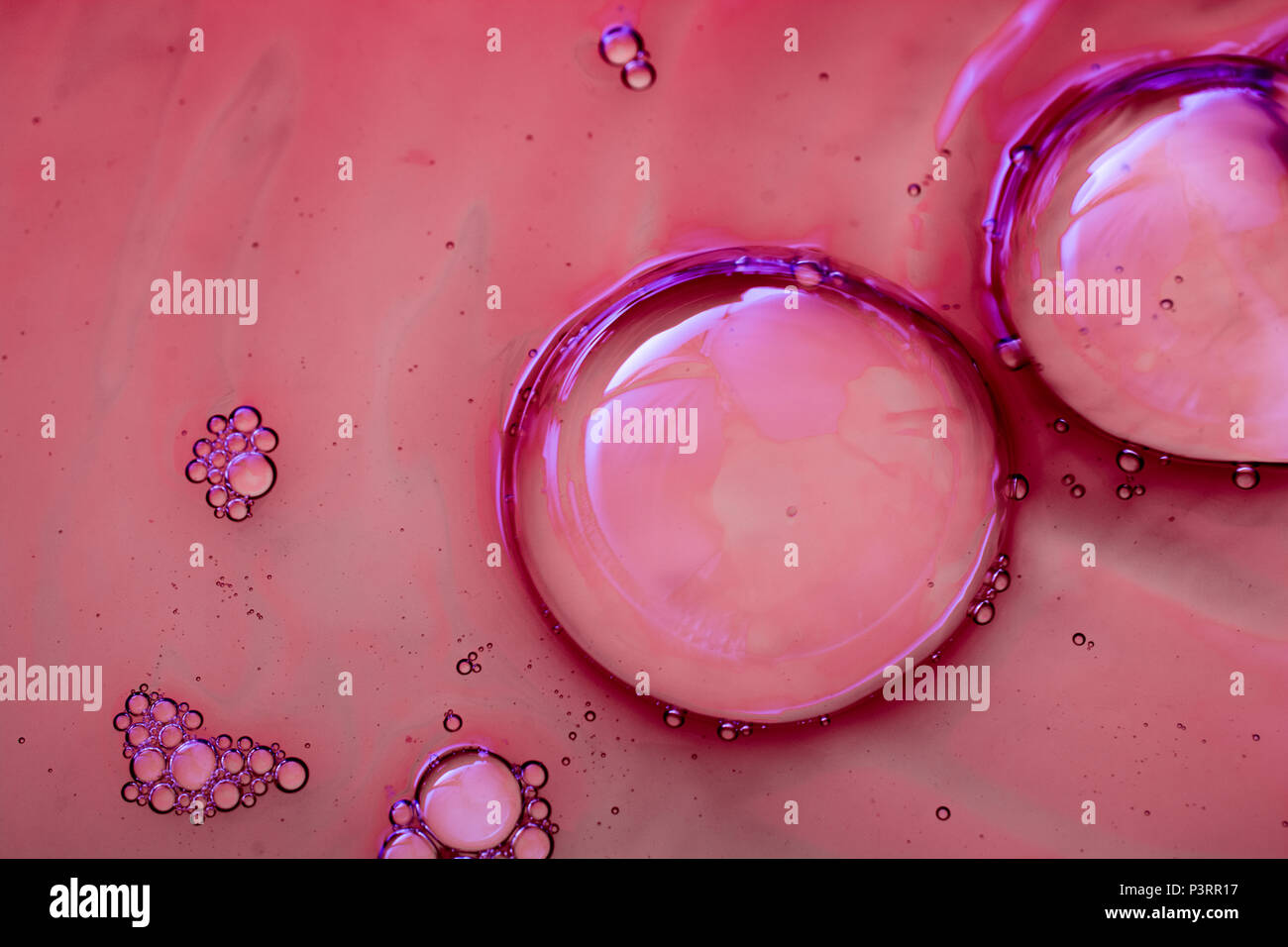 Colorful water bubles on water as abackground Stock Photo - Alamy