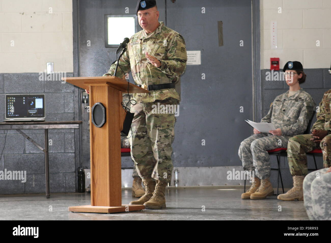 Army Reserve Brig. Gen. Vincent B. Barker, commanding general of the ...