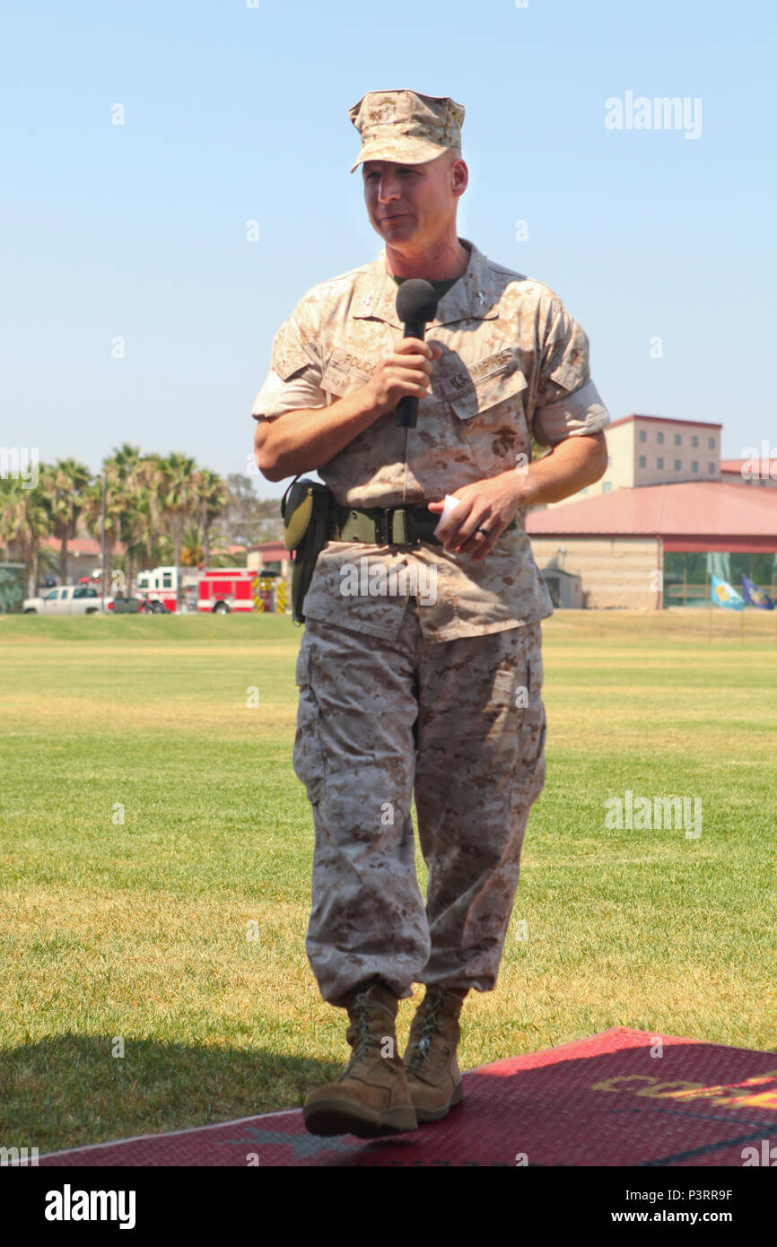 U.S. Marine Corps Col. John R. Polidoro, Commanding Officer ...