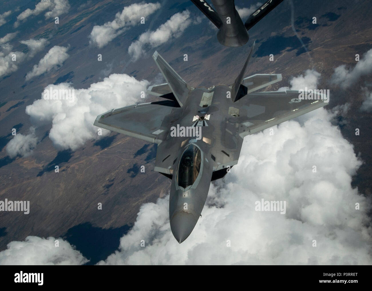An f 22 raptor from langley air force base hi-res stock photography and ...