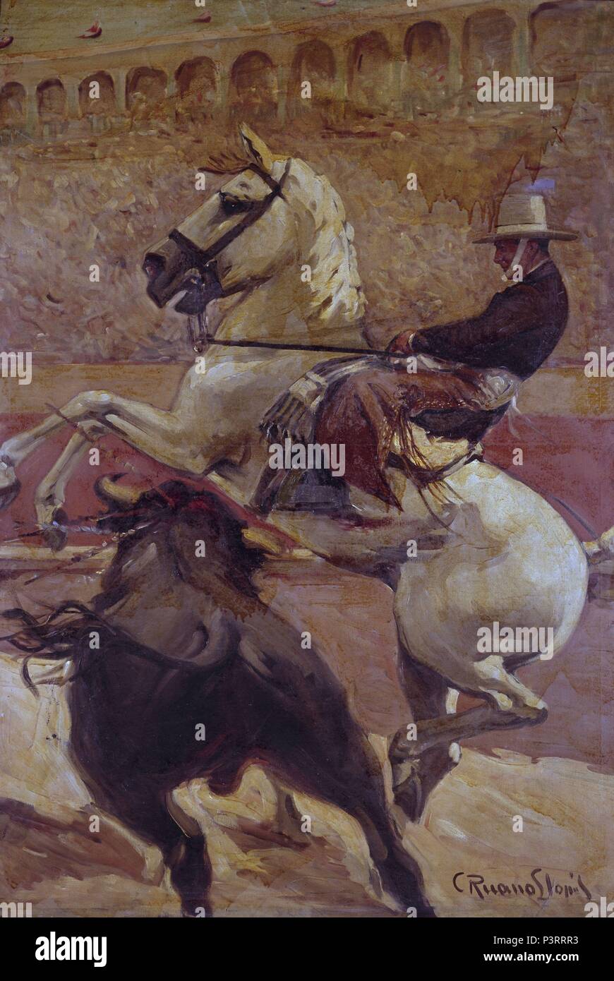 CARTEL DE TOROS. Author: Juan Ruano Rosas (20th cent.). Location: MUSEO ...