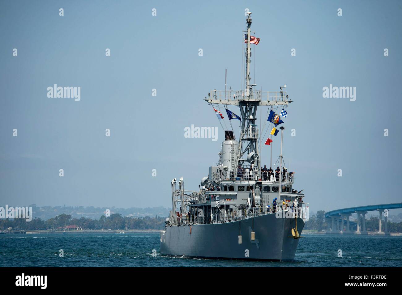 SAN DIEGO (July 29, 2016) Mine Countermeasures Ship USS Champion (MCM 4 ...