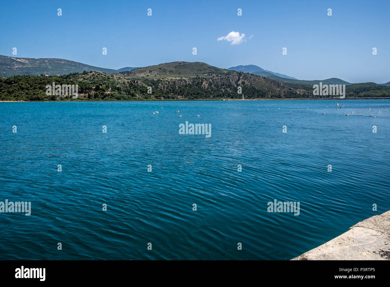 Remote beach Vatsa Greece Stock Photo - Alamy