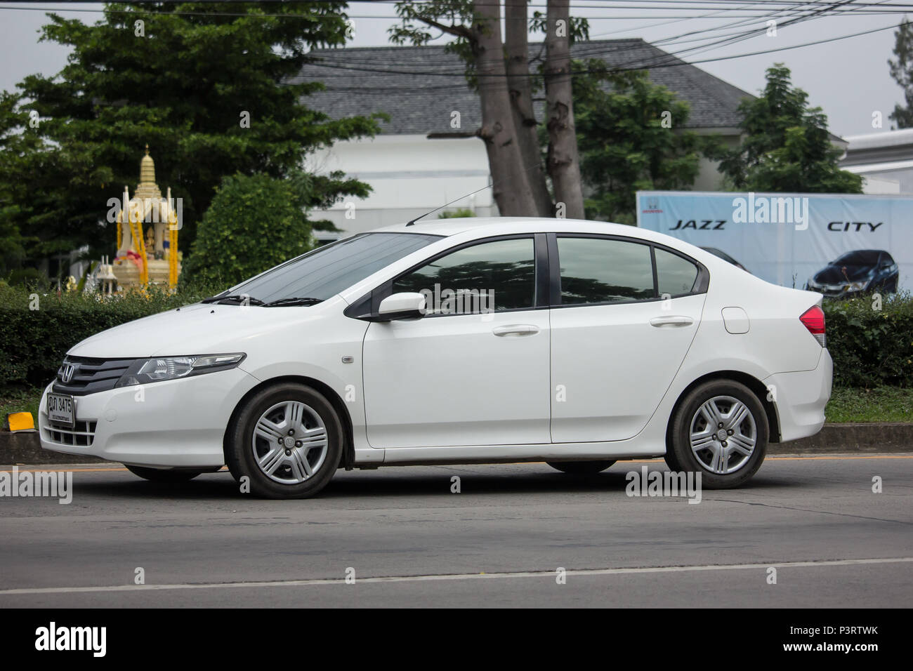 CHIANG MAI, THAILAND - JUNE 17 2018: Private Honda City Compact car ...