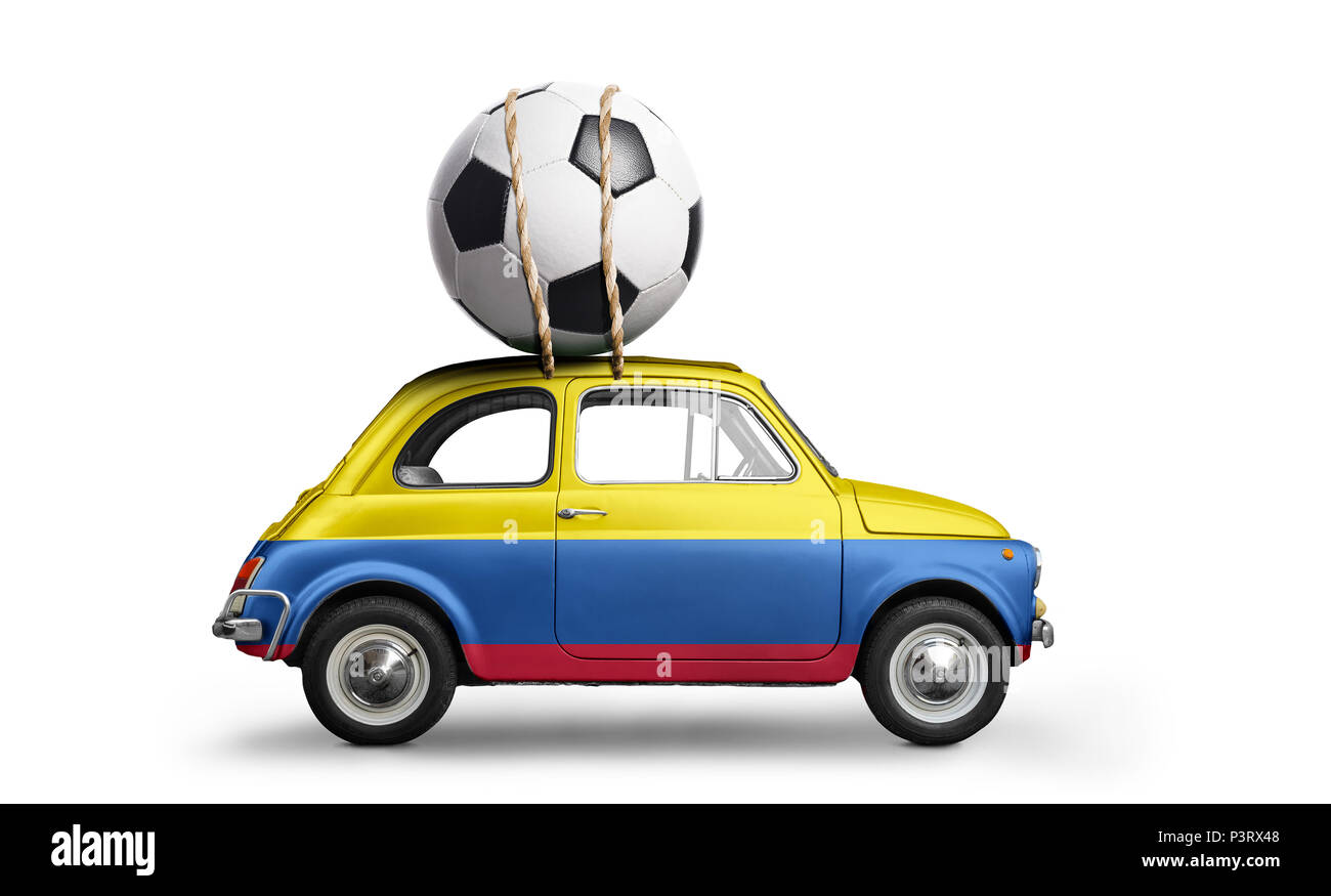 Car with colombia flag Cut Out Stock Images & Pictures - Alamy