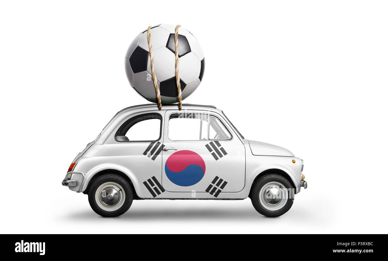 Korea football car Stock Photo - Alamy