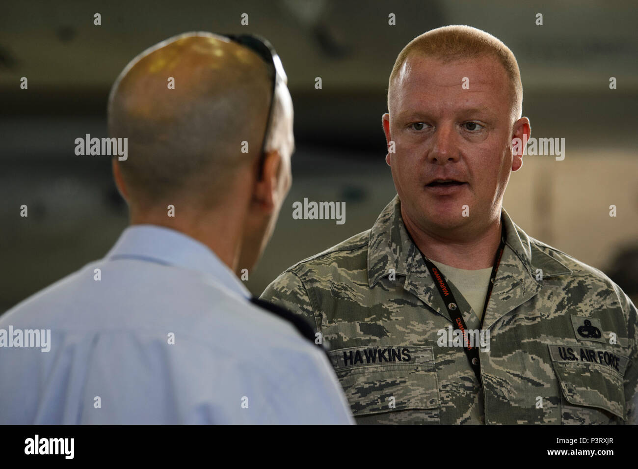 U.S. Air Force Master Sgt. William Hawkins, 52nd Aircraft Maintenance ...
