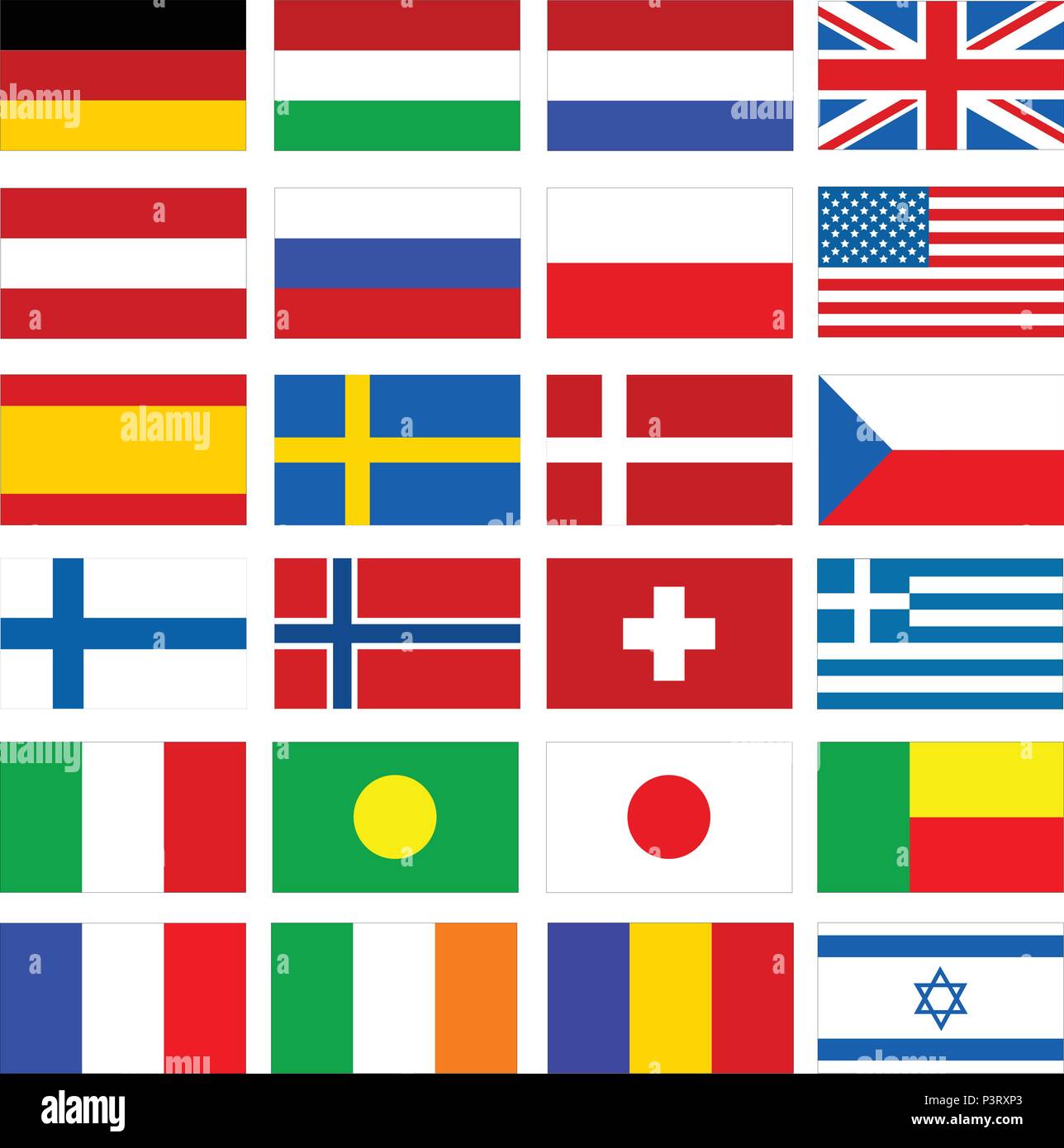 Colourful flag Stock Vector Images - Alamy