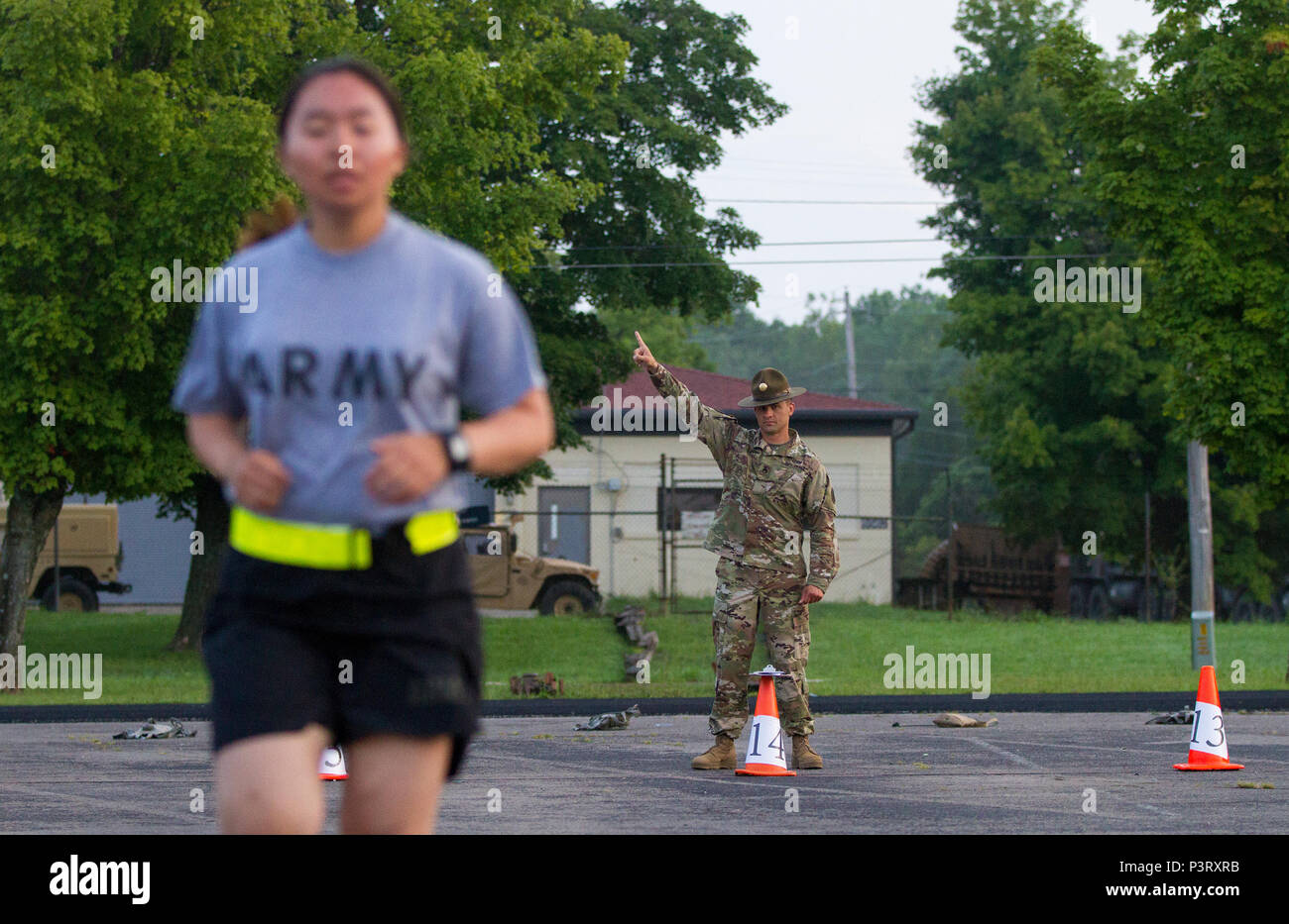 Army Reserve drill sergeants from Task Force Wolf grade Cadets ...