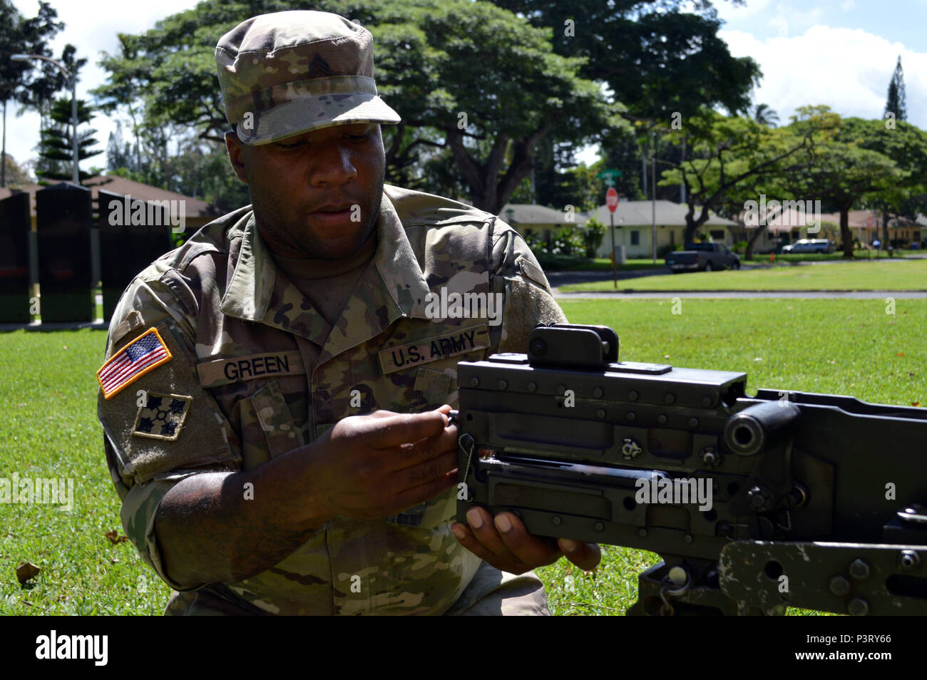 Sgt. Erick Green, assigned to Bravo Troop, 3rd Squadron, 4th Cavalry ...