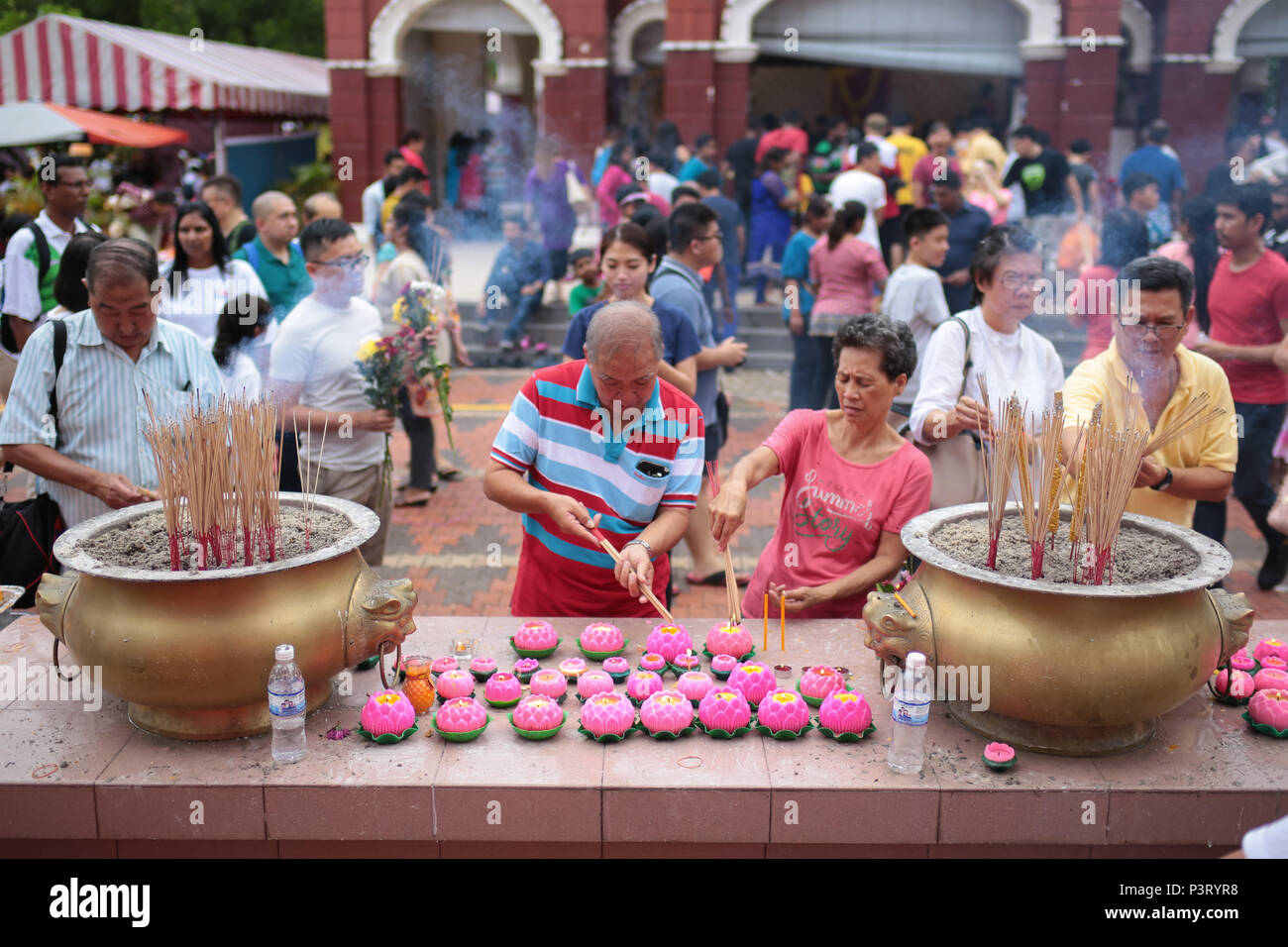 Vesak day joss sticks hi-res stock photography and images - Alamy