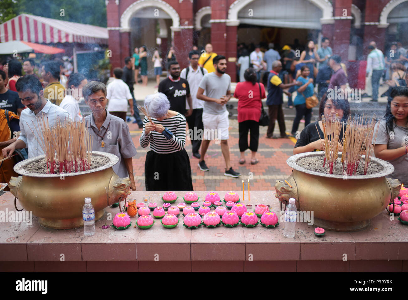 Vesak day joss sticks hi-res stock photography and images - Alamy