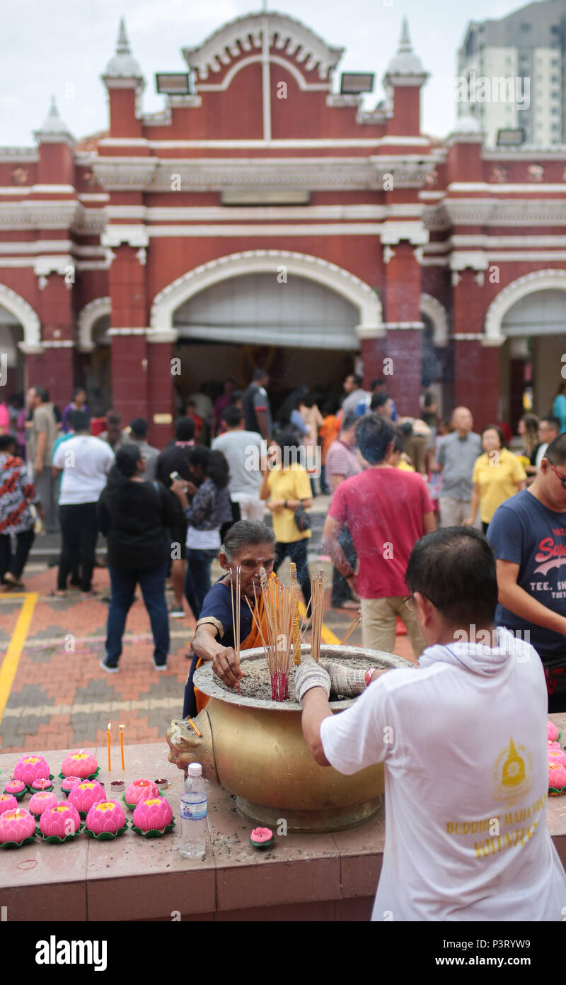 Vesak day joss sticks hi-res stock photography and images - Alamy