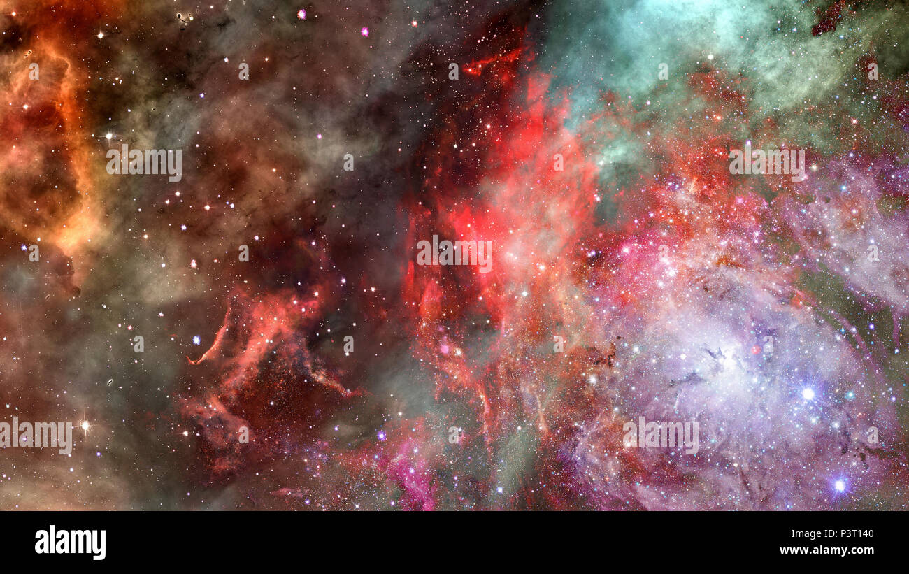 Universe filled with stars, nebula and galaxy. Elements of this image ...