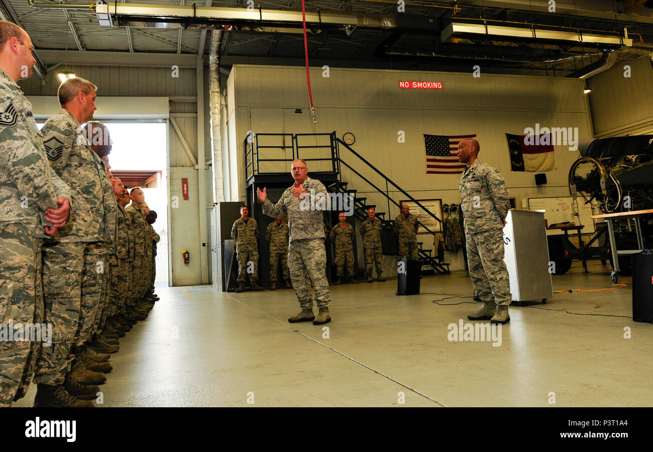 U.S. Air Force Col. Marshall C. Collins, commander, 145th Airlift Wing ...