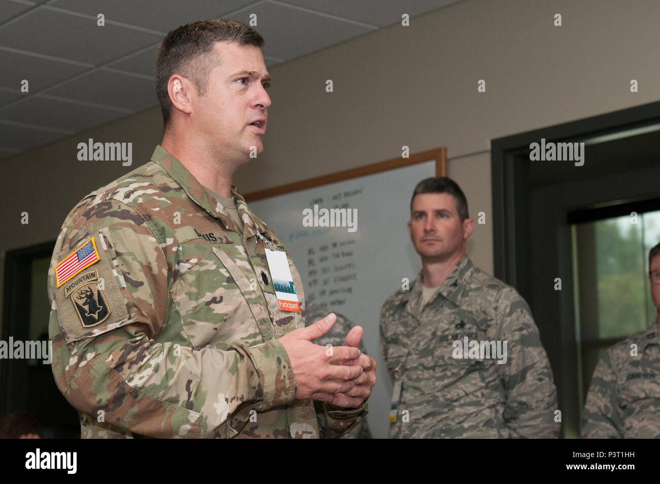 U.S. Army Lt. Col. Justin Davis, executive officer, 86th Infantry ...