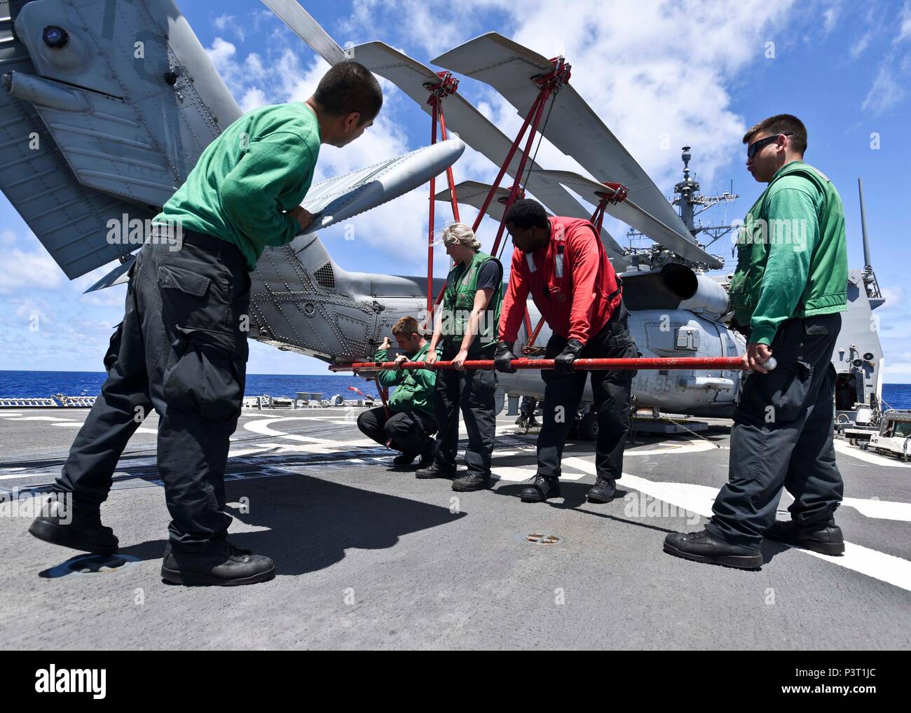 160730-N-KR702-297 PACIFIC OCEAN (July 30, 2016) – Sailors assigned to ...