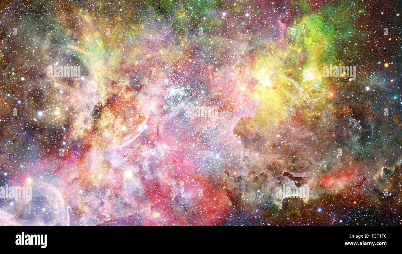 Colorful nebulas and stars in space. Elements of this image furnished ...