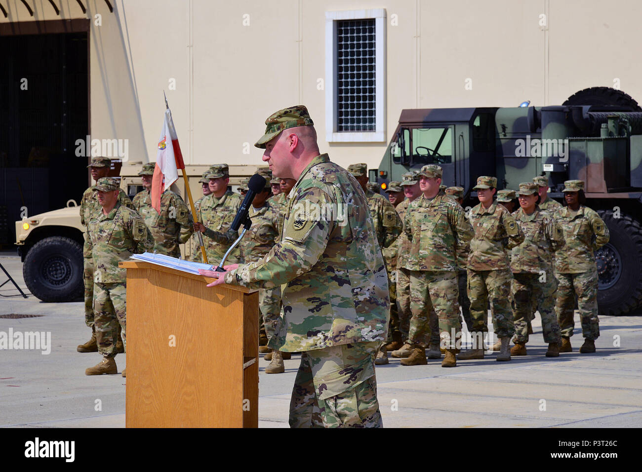 Outgoing commander Capt. Nicholas F. Barber, U.S. Army Africa ...