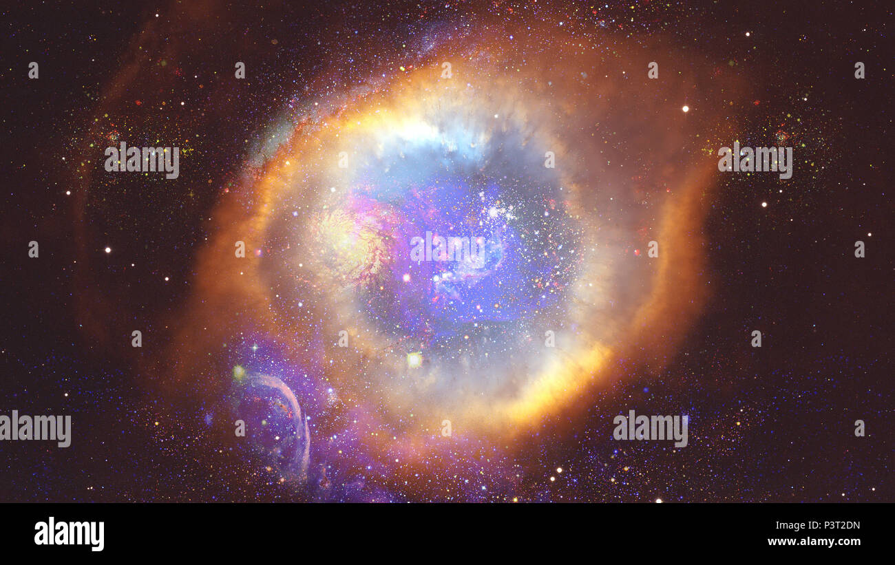 Starry deep space - nebula and galaxy. Elements of this image furnished ...