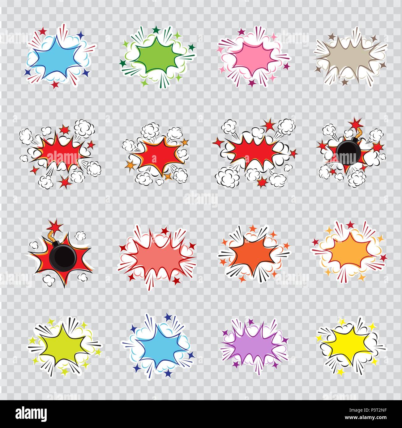 Cartoon Explosion Transparent