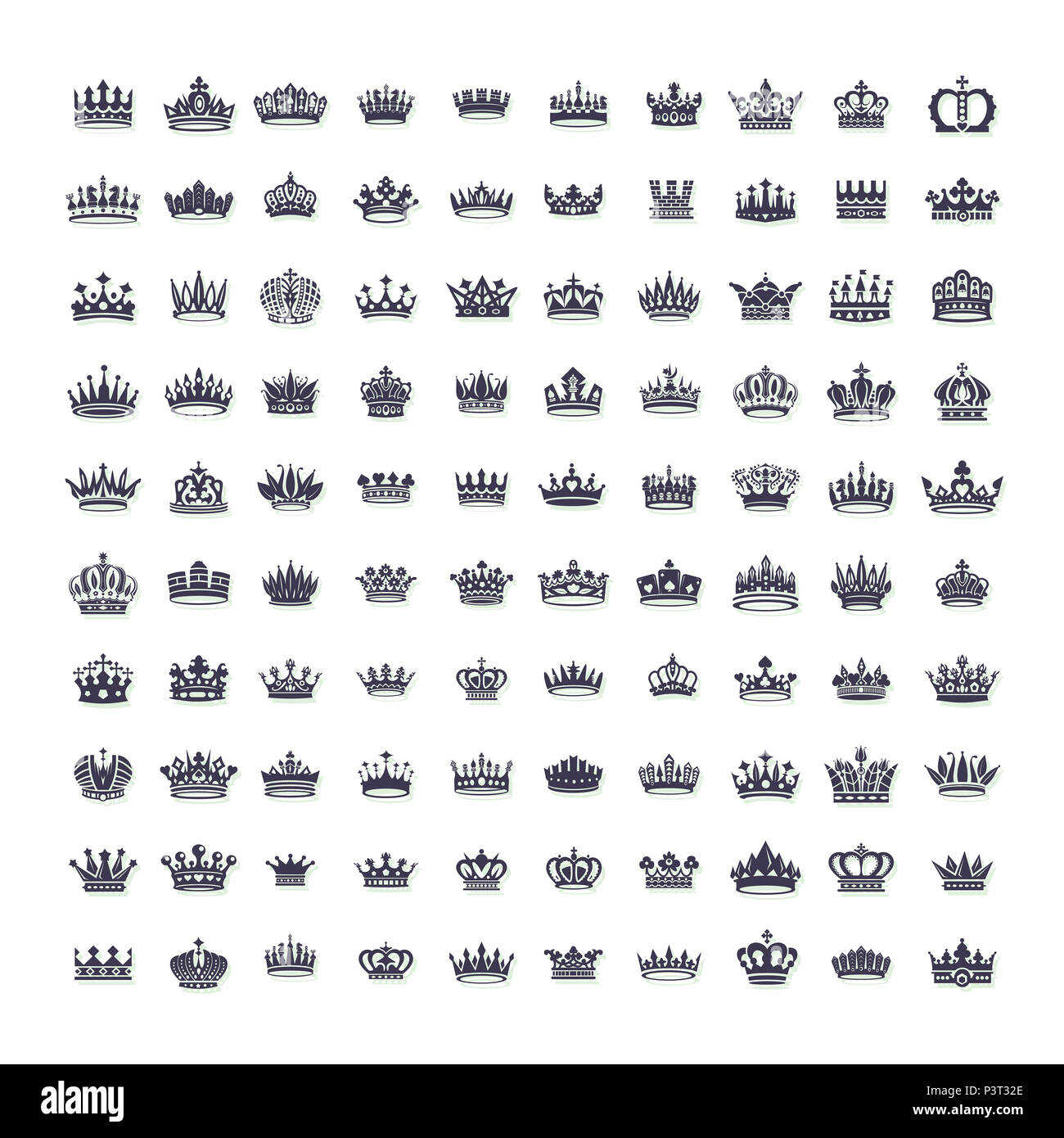 Queen Crown Symbol Simple Modern And Simple Queen Crown Logo Design On