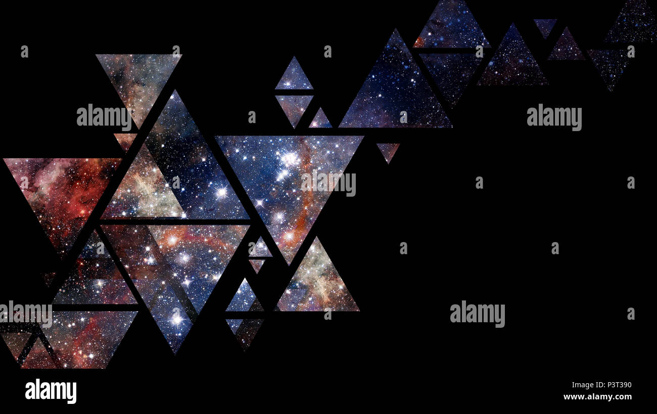 Space and geometry design. Elements of this image furnished by NASA ...