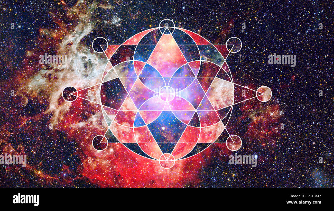 Abstract cosmos geometric background. Elements of this image furnished ...