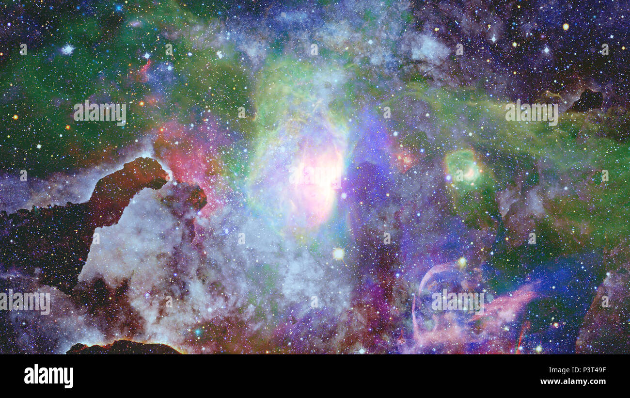 Beautiful nebula and Galaxy. Elements of this Image Furnished by NASA ...