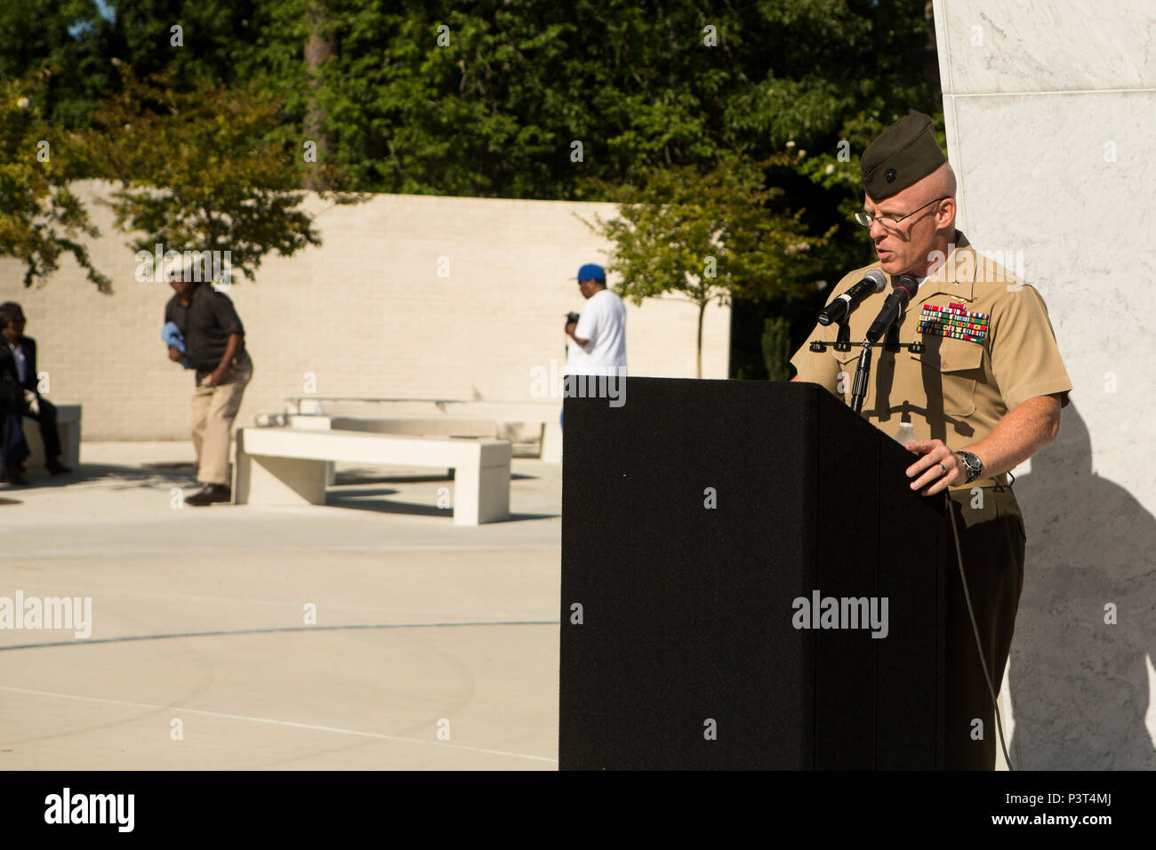 U.S. Marine Corps Brig. Gen. Thomas Weidley, commanding general, Marine ...