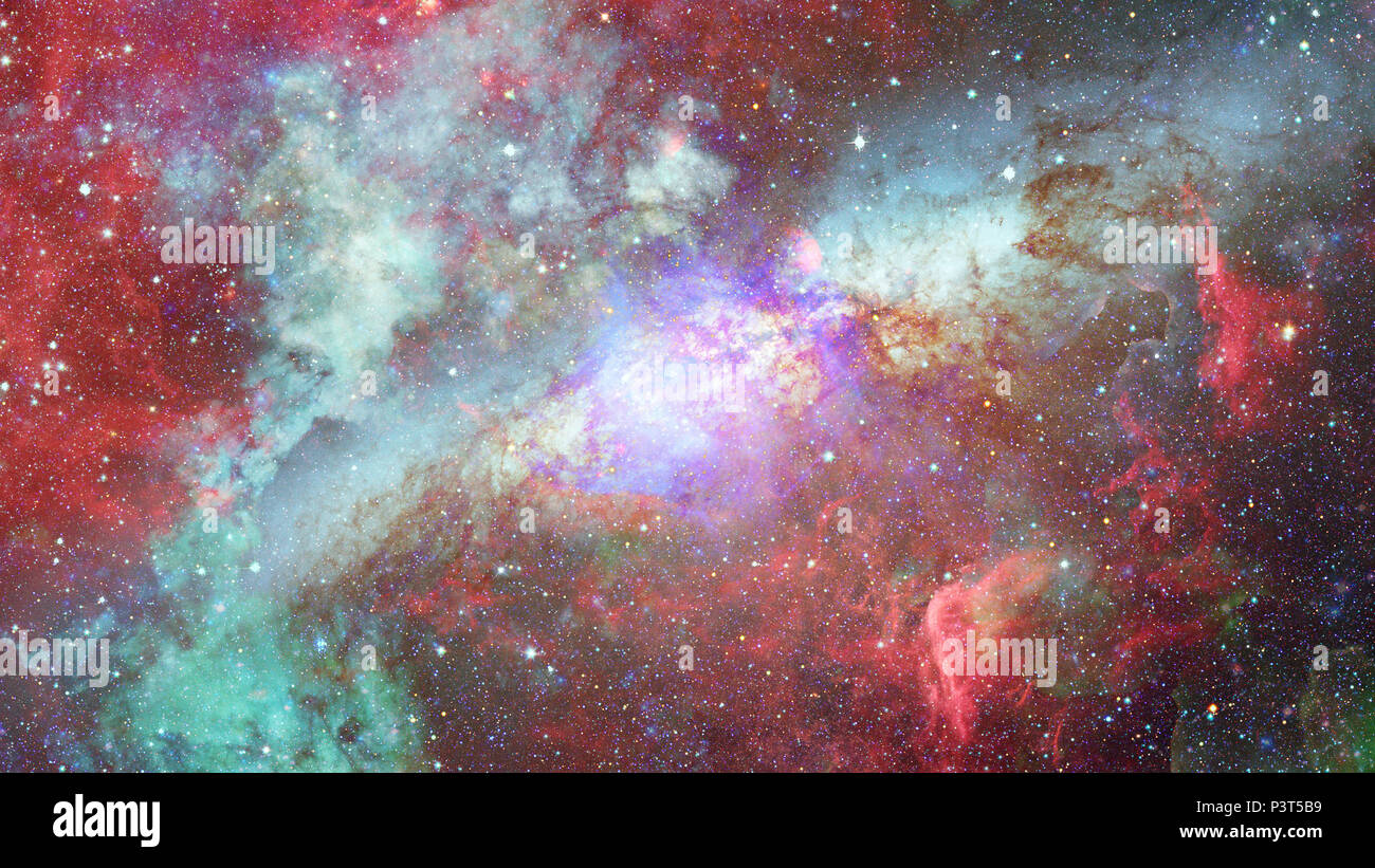 Nebula and stars in outer space. Elements of this image furnished by ...