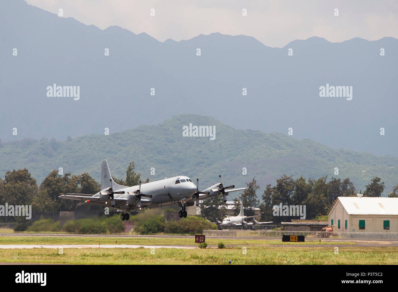 An RAAF AP-3C Orion aircraft from 11 Squadron takes off from Marine ...