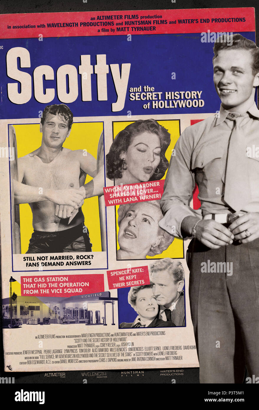 SCOTTY AND THE SECRET HISTORY OF HOLLYWOOD, poster, clockwise from left ...