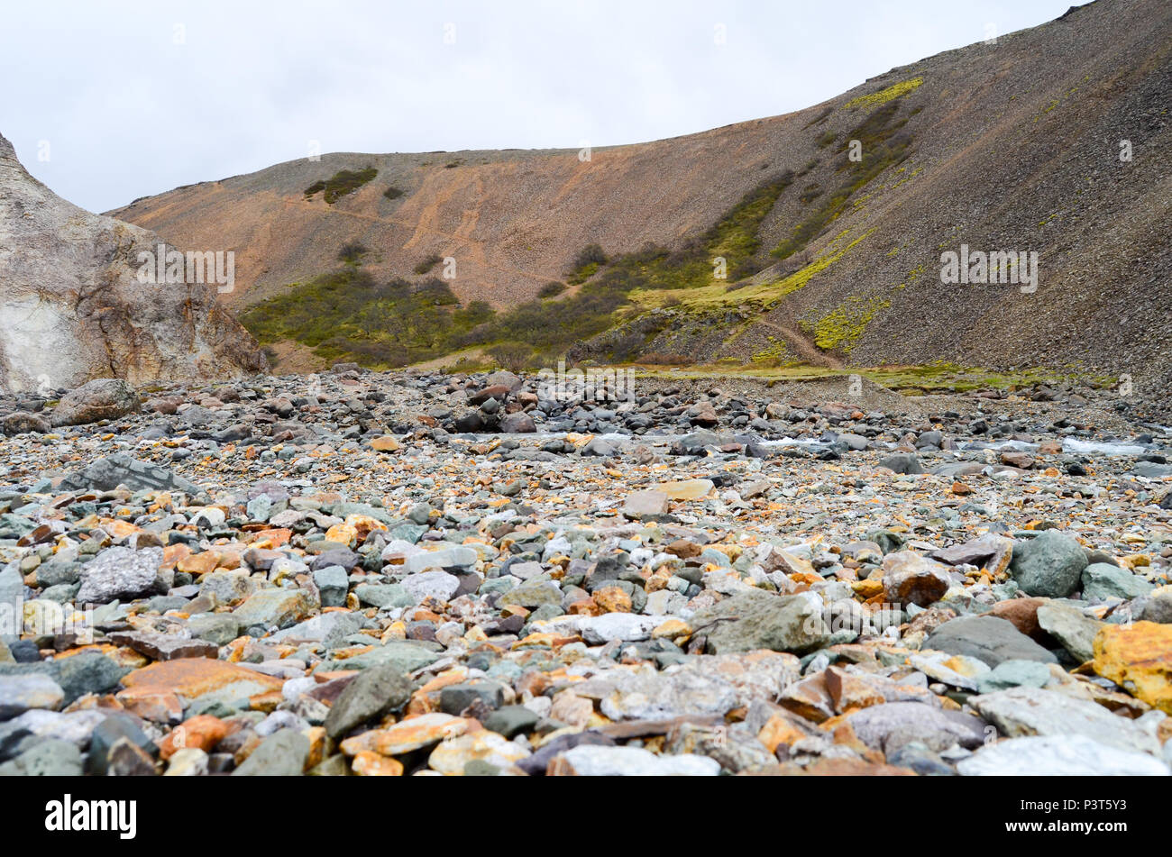 colorful sediment, Iceland Stock Photo - Alamy