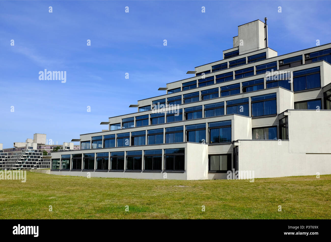 Uea norfolk norwich university ziggurat architecture hi-res stock ...